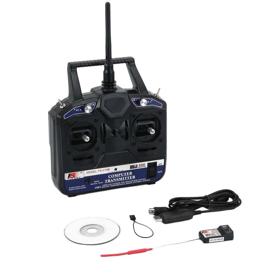 Radiocomanda Flysky FS-CT6B Receiver FS-R6B hobby 6CH - eMAG.ro