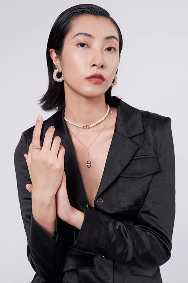 Inel pentru femei, Perle, Aliaj metalic, 2x2 cm, Auriu/Alb - eMAG.ro