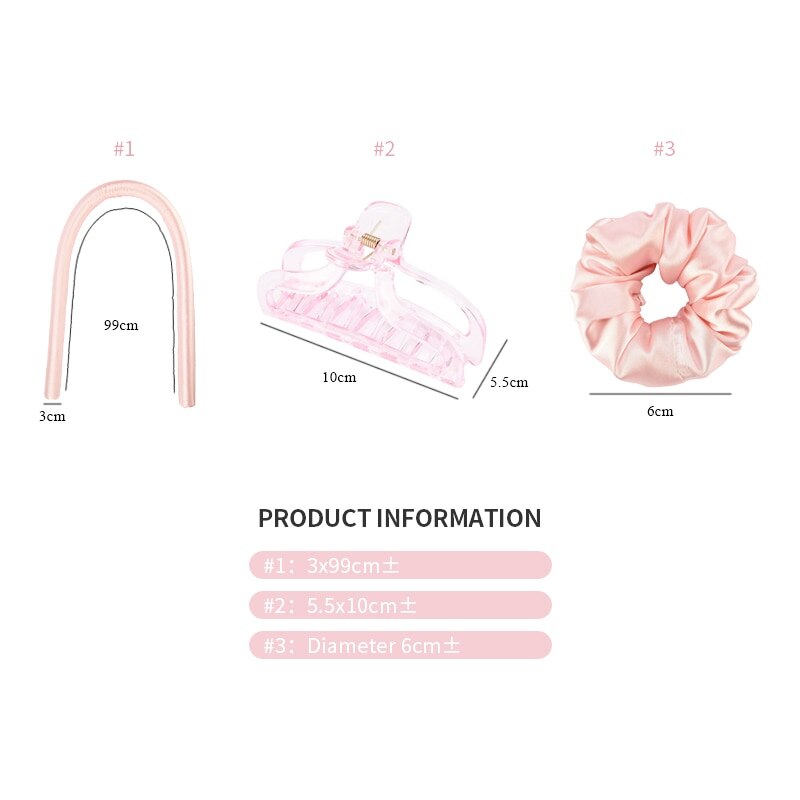 Set Ondulator de par din spuma pentru bucle fara caldura, 2 elastice, 1 ...