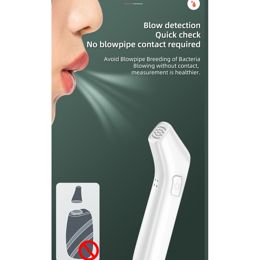 Mini Tester Alcoolemie, Fara Contact Direct, Incarcare prin Cablu Micro ...