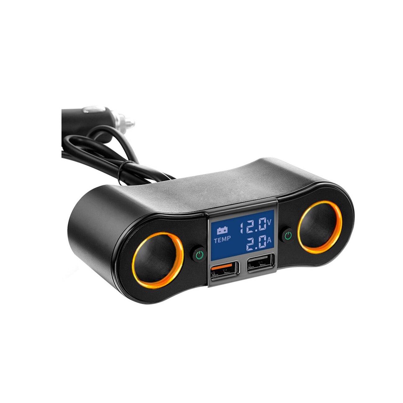 Adaptor pentru bricheta auto, dubla priza, incarcator, Splitter 12V ...