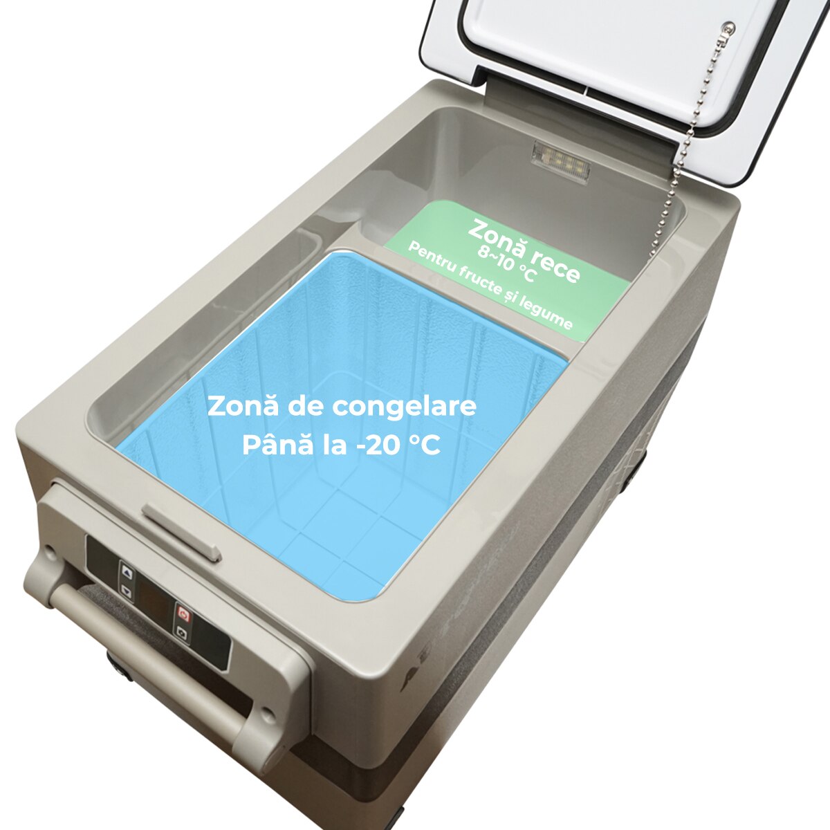 Frigider auto Smart cu compresor 45L 12-24-220V 60W, Bluetooth - eMAG.ro