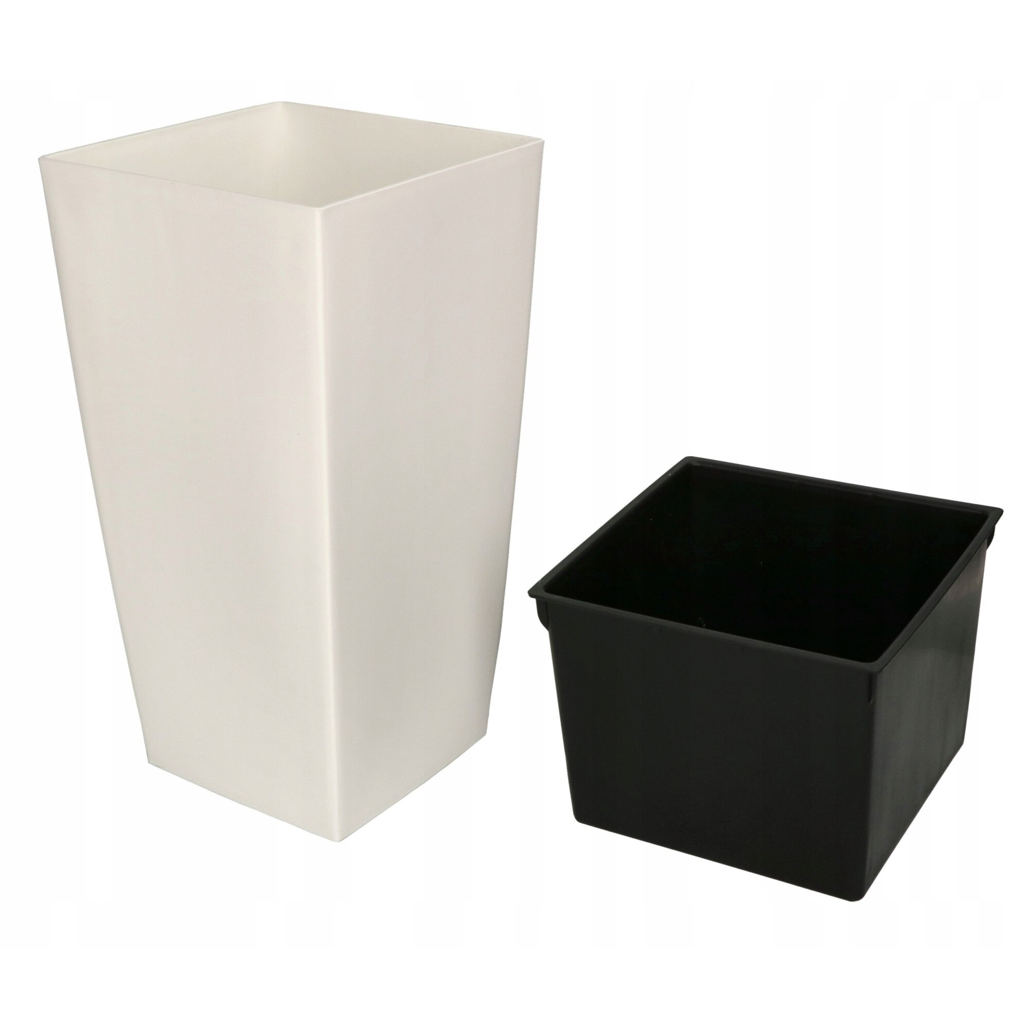 Ghiveci inalt Kotarbau, Urbi, Plastic, 267 mm, Alb - eMAG.ro