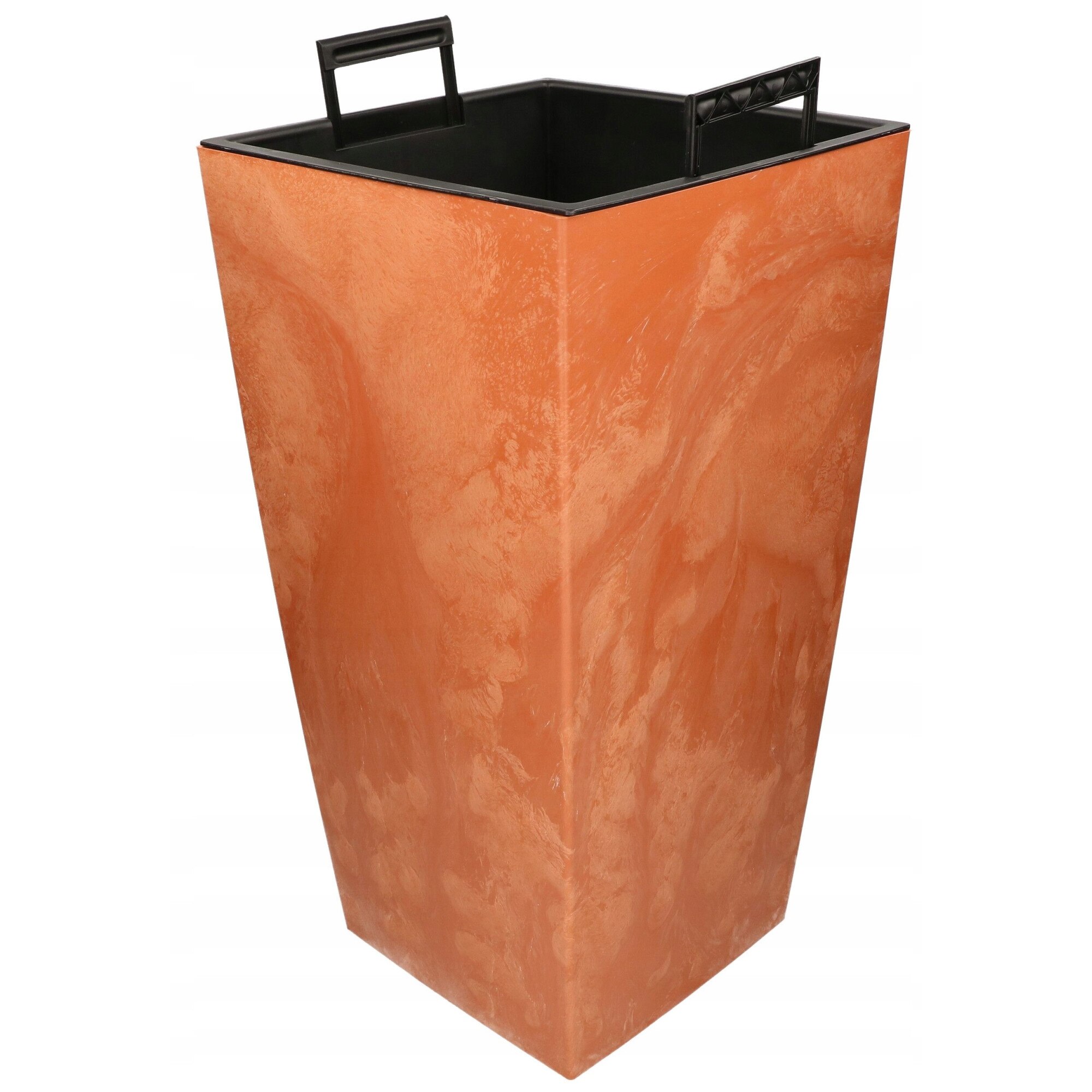 Ghiveci inalt Kotarbau, Plastic, 610 mm, Portocaliu - eMAG.ro