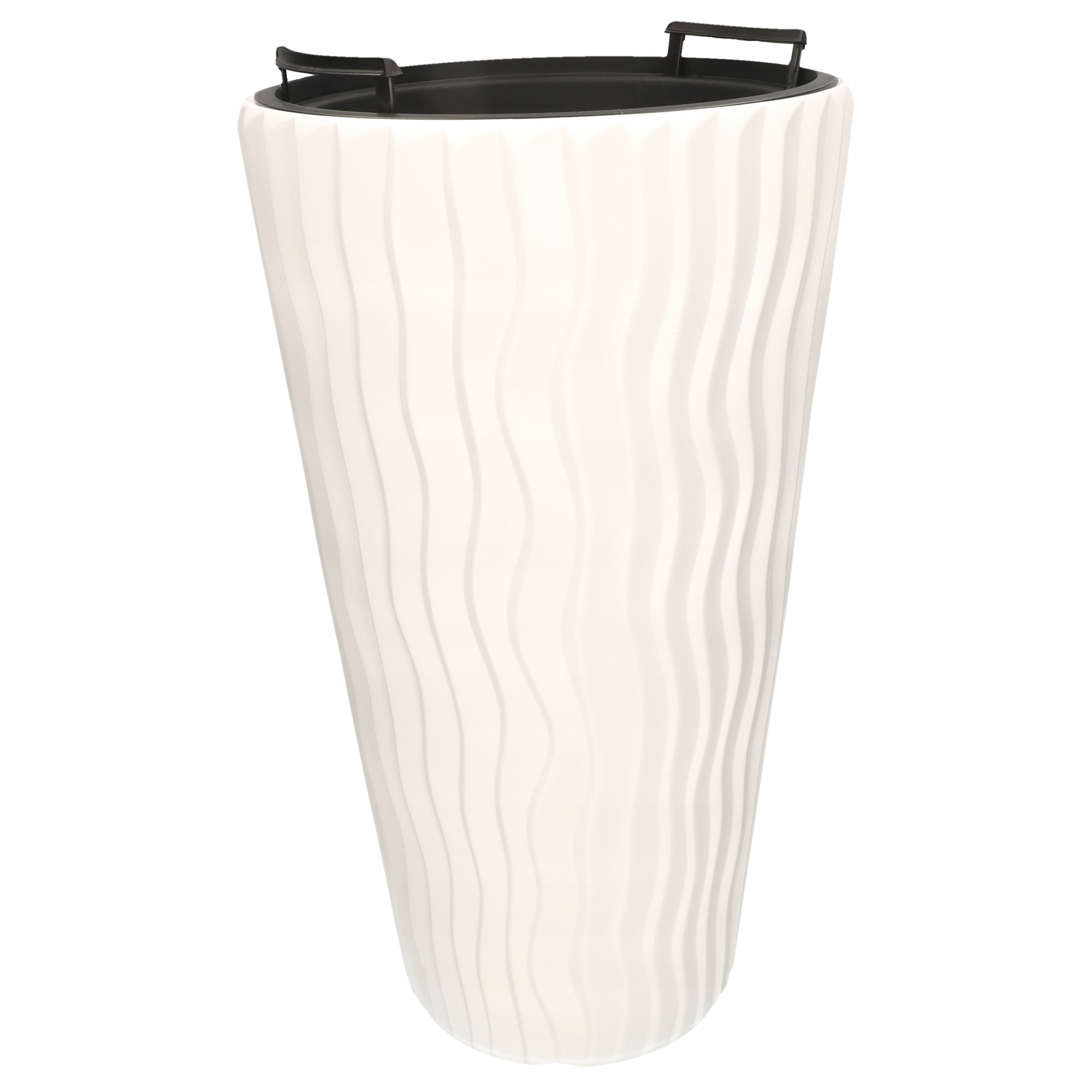 Ghiveci inalt Kotarbau, Plastic, 515 mm, Alb - eMAG.ro