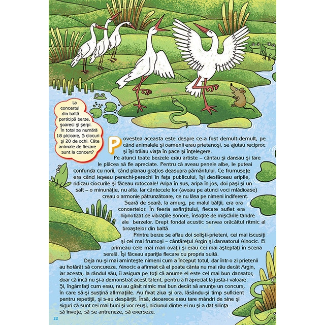 Revista Spiridusii pentru copii 6-10 ani, nr 36, tema Barza Alba, 28 ...