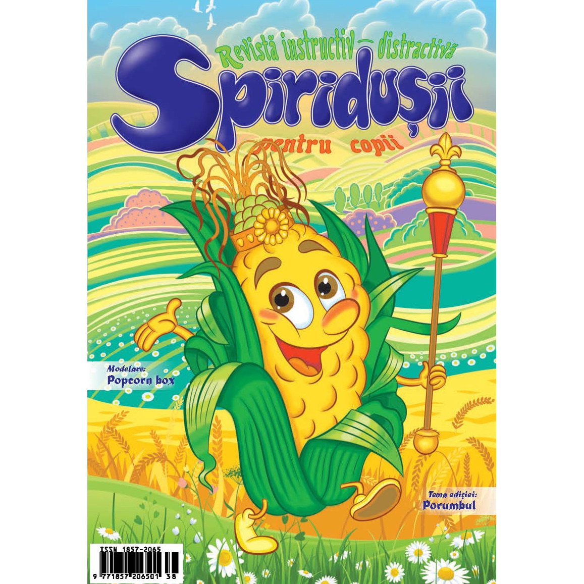 Revista Spiridusii pentru copii 6-10 ani, nr 38, tema Porumbul, 28 ...