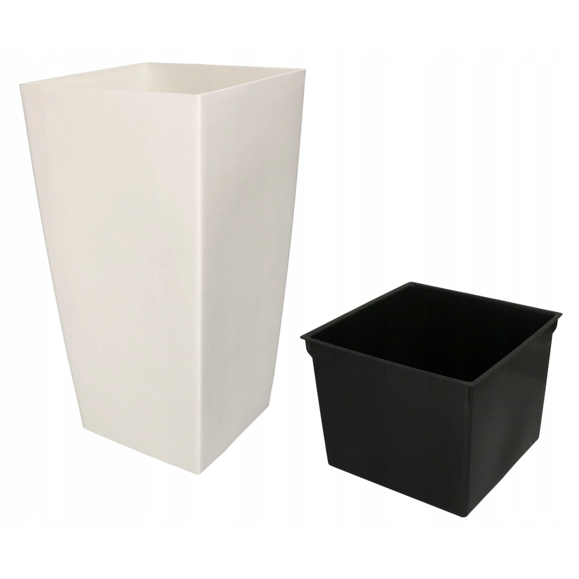 Ghiveci inalt Kotarbau, Urbi, Plastic, 424 mm, Alb - eMAG.ro