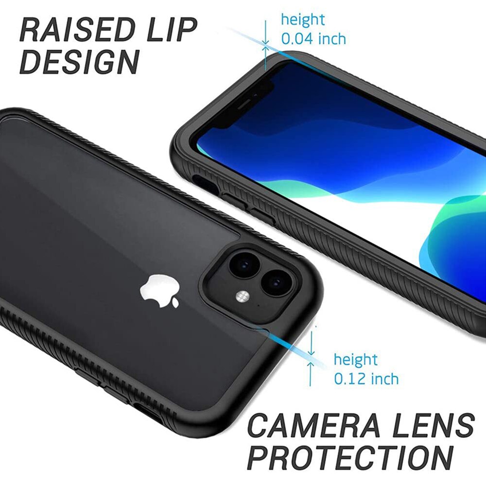 Калъф AZIAO Defense 360° за Apple iPhone 11, военна защита, Armor ...