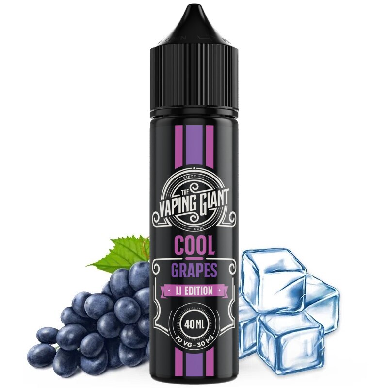 Lichid Tigara Electronica The Vaping Giant - Cool Grapes, 40ml, 0mg/ml - eMAG.ro