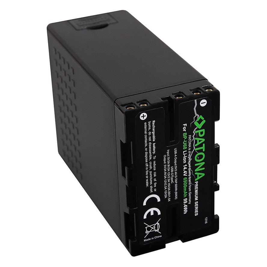 Patona prémium akkumulátor BP-U68 BP-U65 BP-U60 Sony PMW-EX1, PMW-EXr1 ...