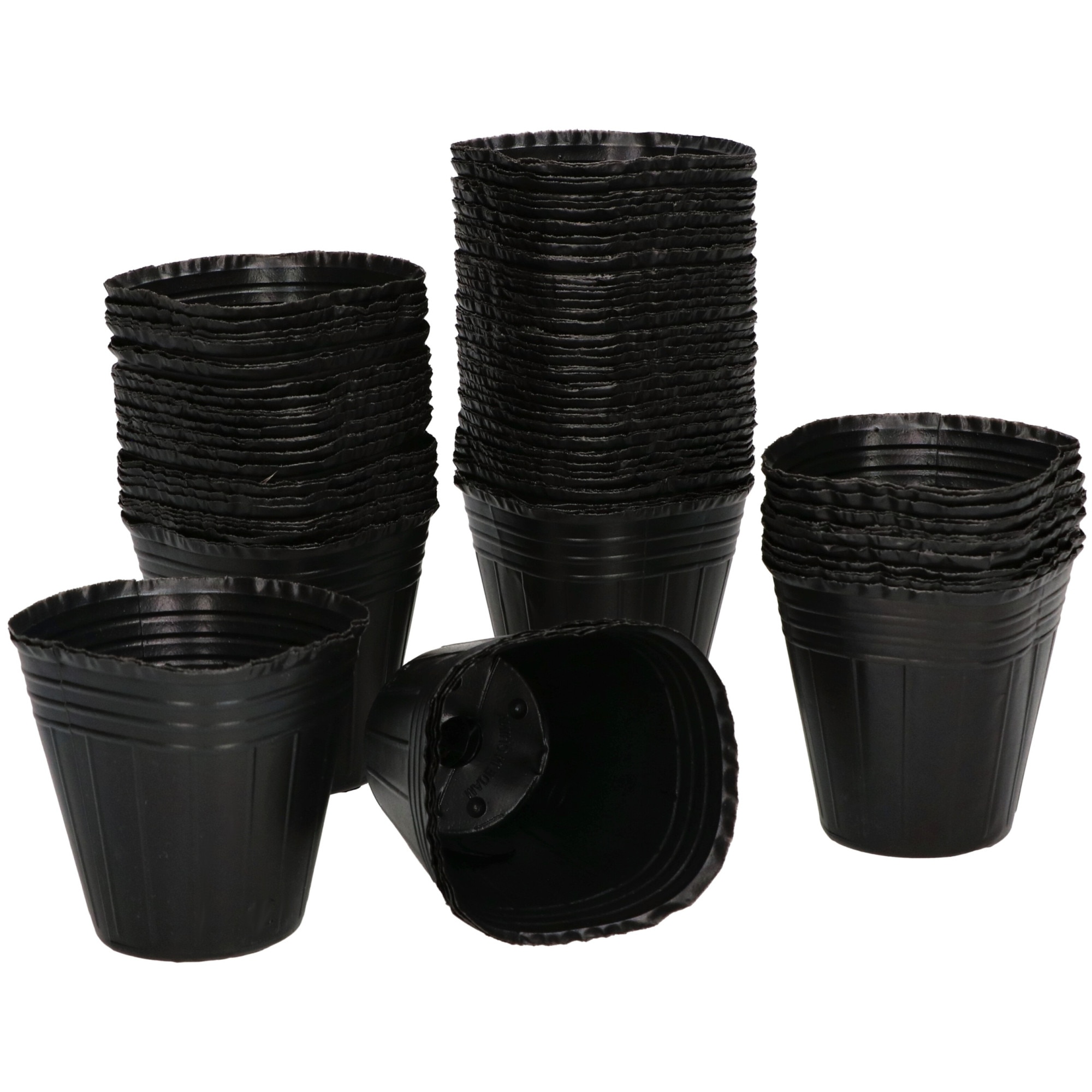 Set 100 ghivece rasaduri Kotarbau, Plastic, 70 x 45 mm, Negru - eMAG.ro