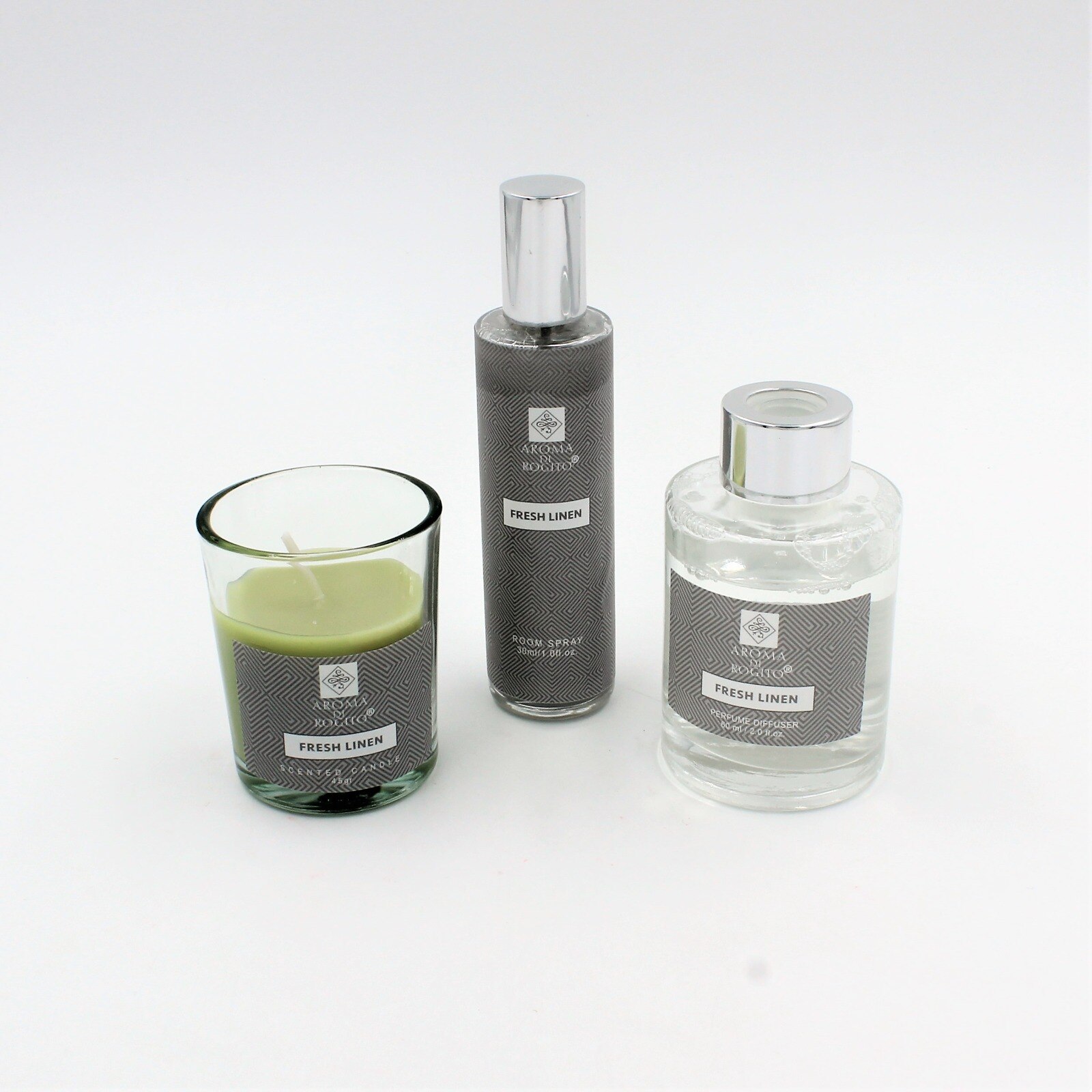 Set odorizant camera si lumanare fresh linen - eMAG.ro