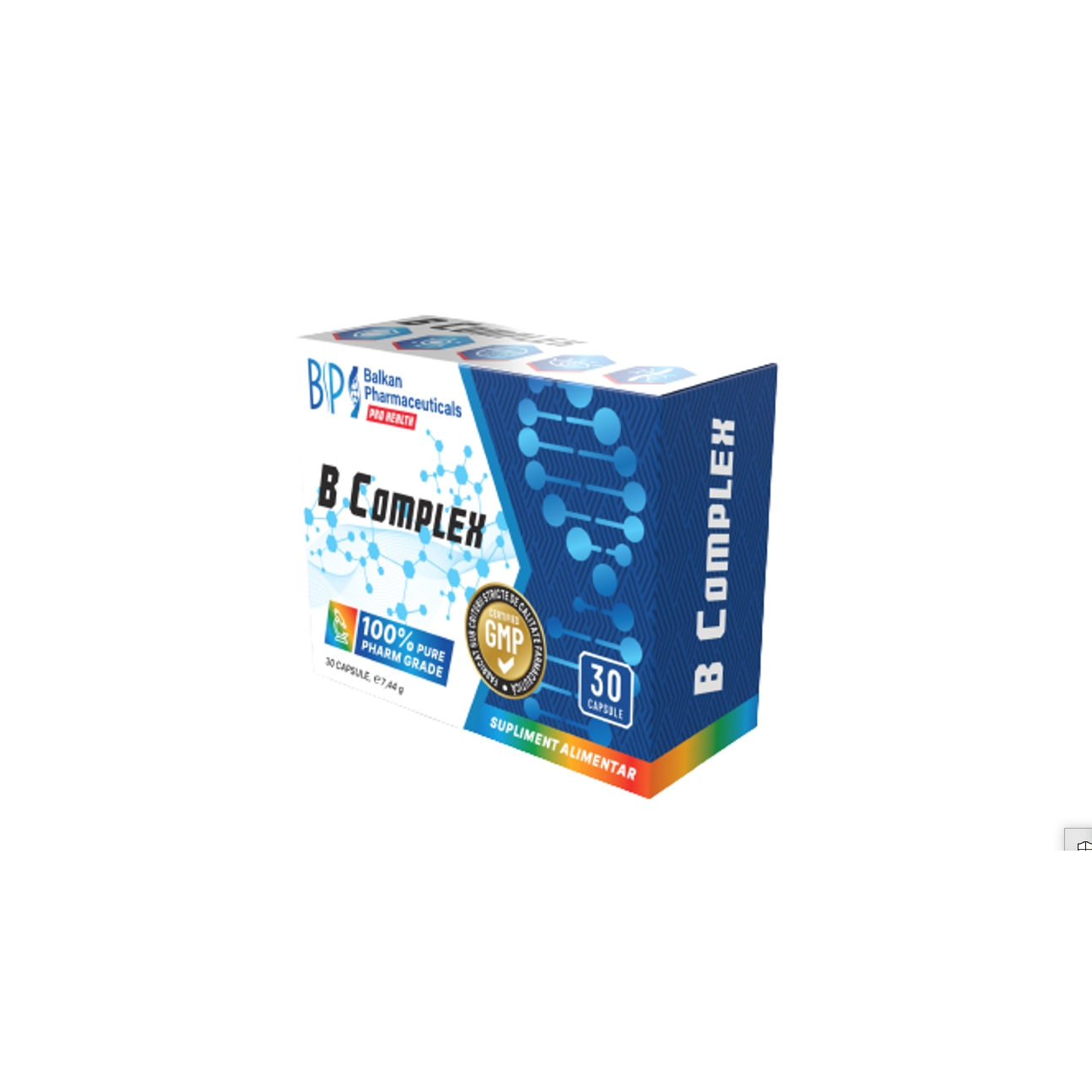 Complex de vitamine Balkan Pharmaceuticals B COMPLEX 30 Capsule - eMAG.ro