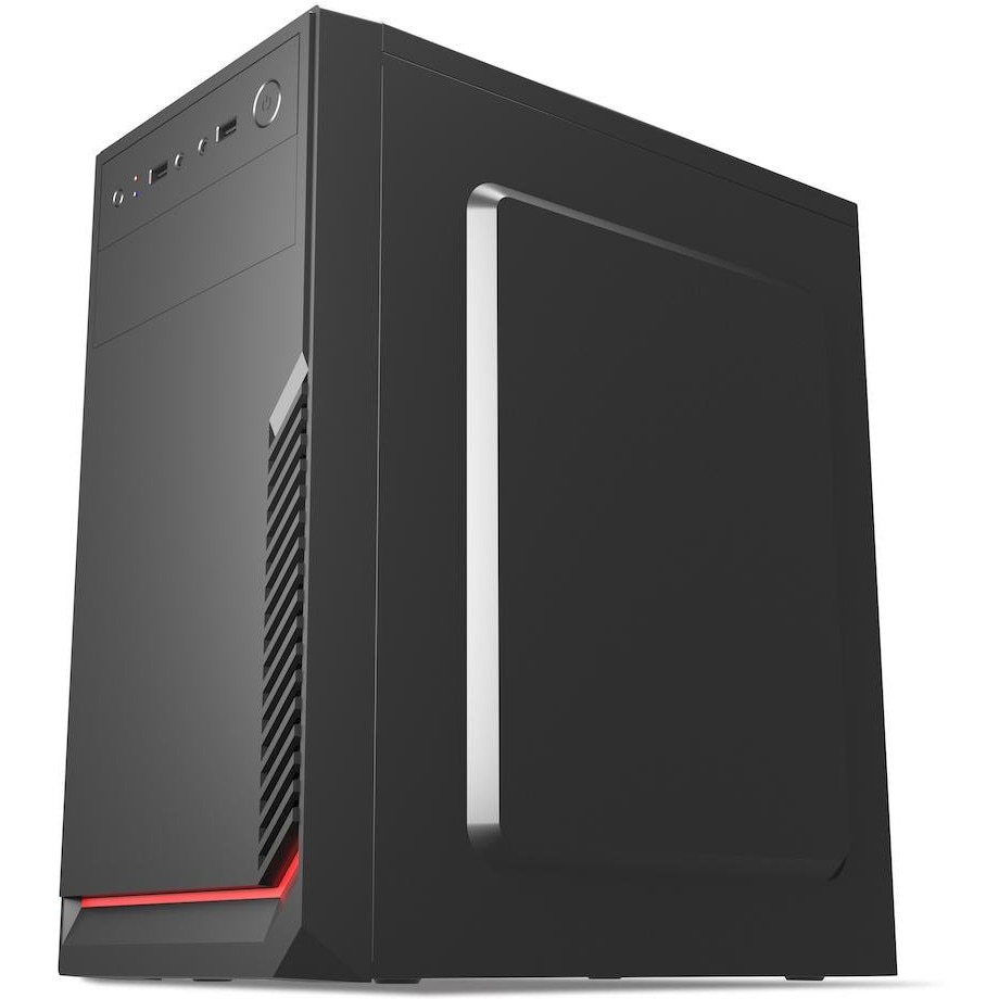 Компютърна кутия Fortron CST120, Черен, Mini Tower, Без захранващ блок ...