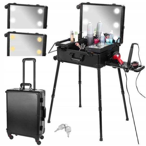 Statie Makeup portabila, Zola, troler, organizator, portfard, geanta ...