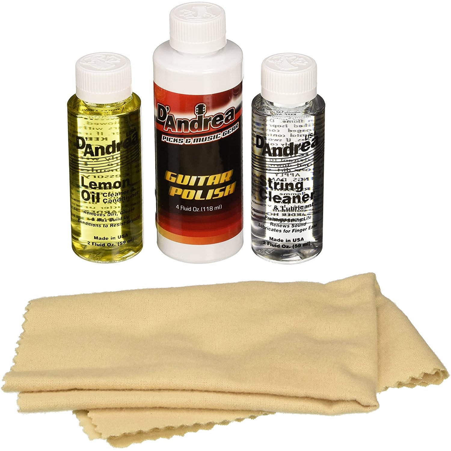 Set Intretinere chitara, D'Andrea Deluxe Guitar Kit - eMAG.ro