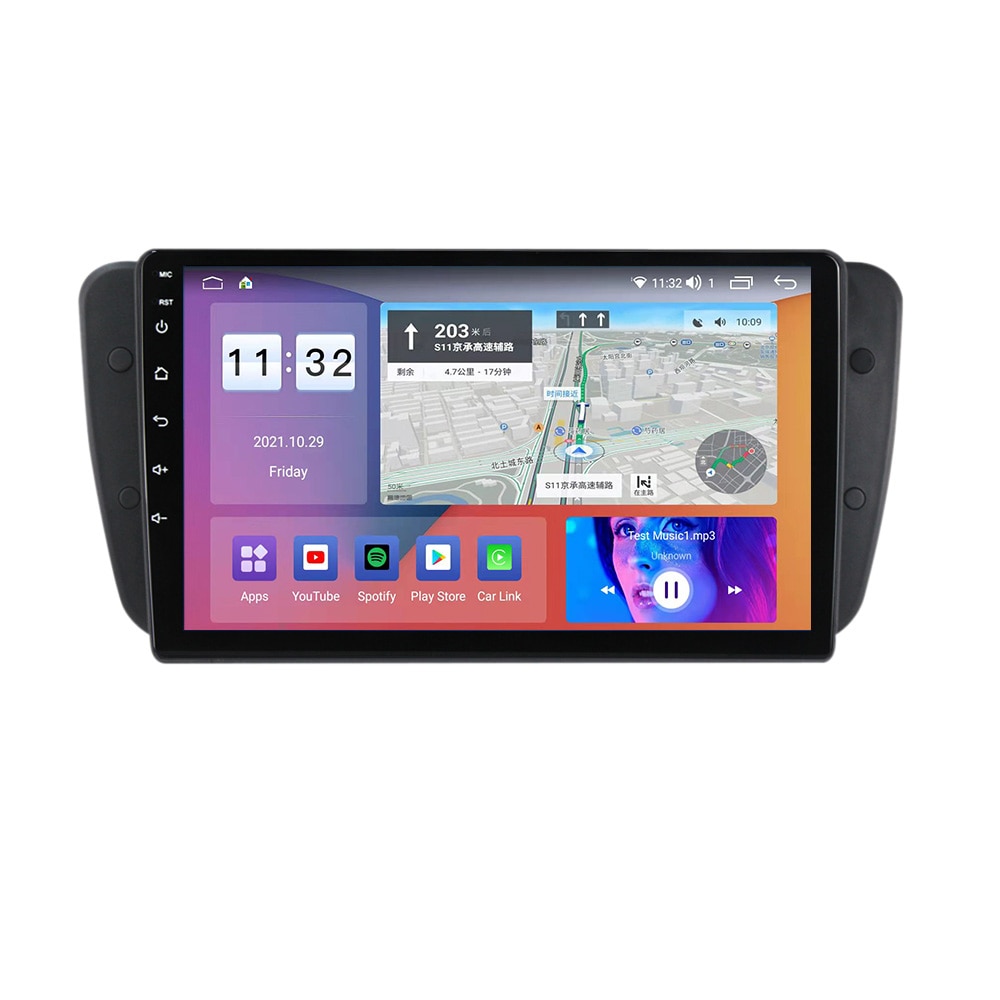 Navigatie dedicata Seat Ibiza 2009-2013, NAVI-IT, Android 13, Wireless Carplay si Android auto 2 ...