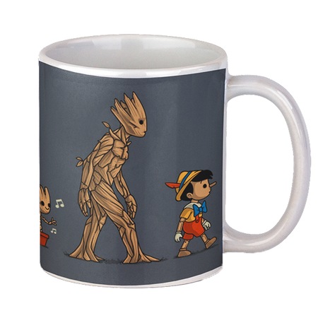 Cana I am Groot, Evolutia lui Groot, Baby Groot Pinocchio, ceramica ...