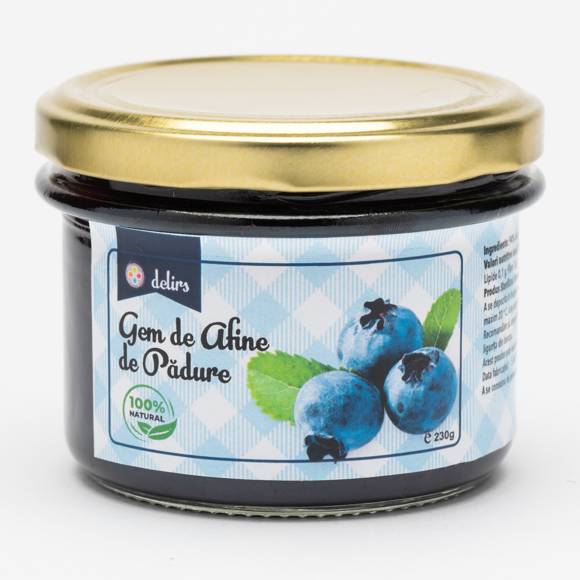 Gem de afine de padure, Delirs, 230 g - eMAG.ro