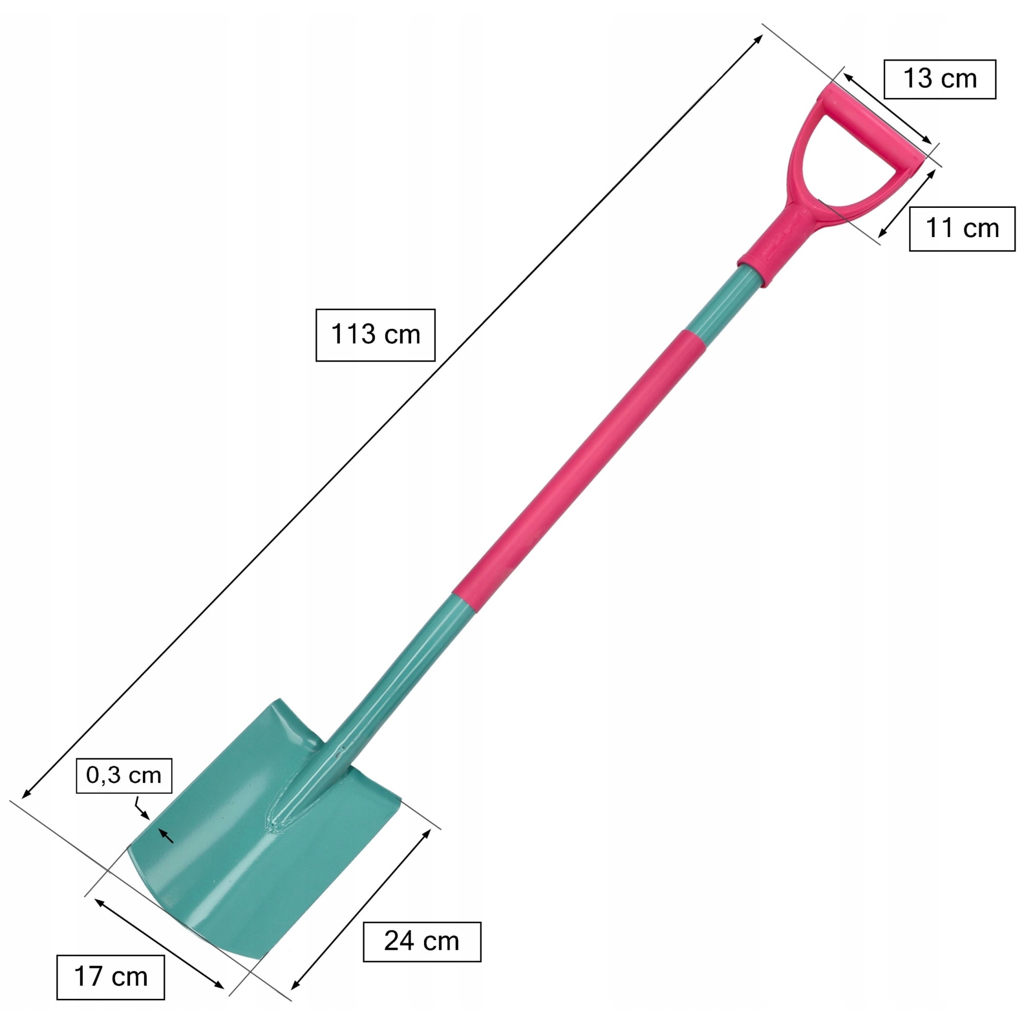 Cazma, Kotarbau, Metal si plastic, 113 x 17 cm, Turcoaz si roz - eMAG.ro