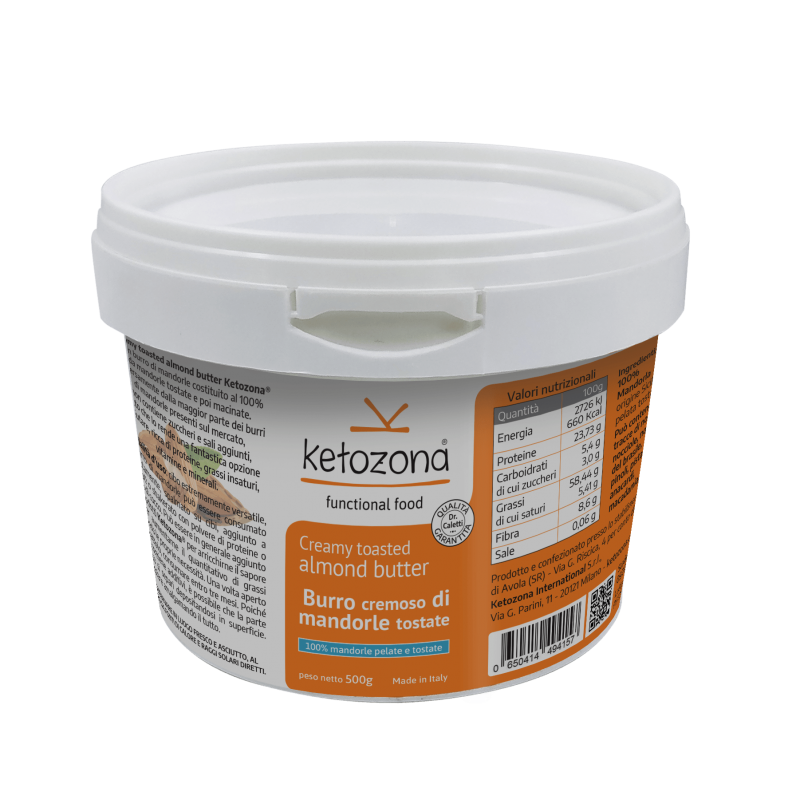 Unt de migdale Ketozona, Realizat din migdale prajite, 500 g - eMAG.ro