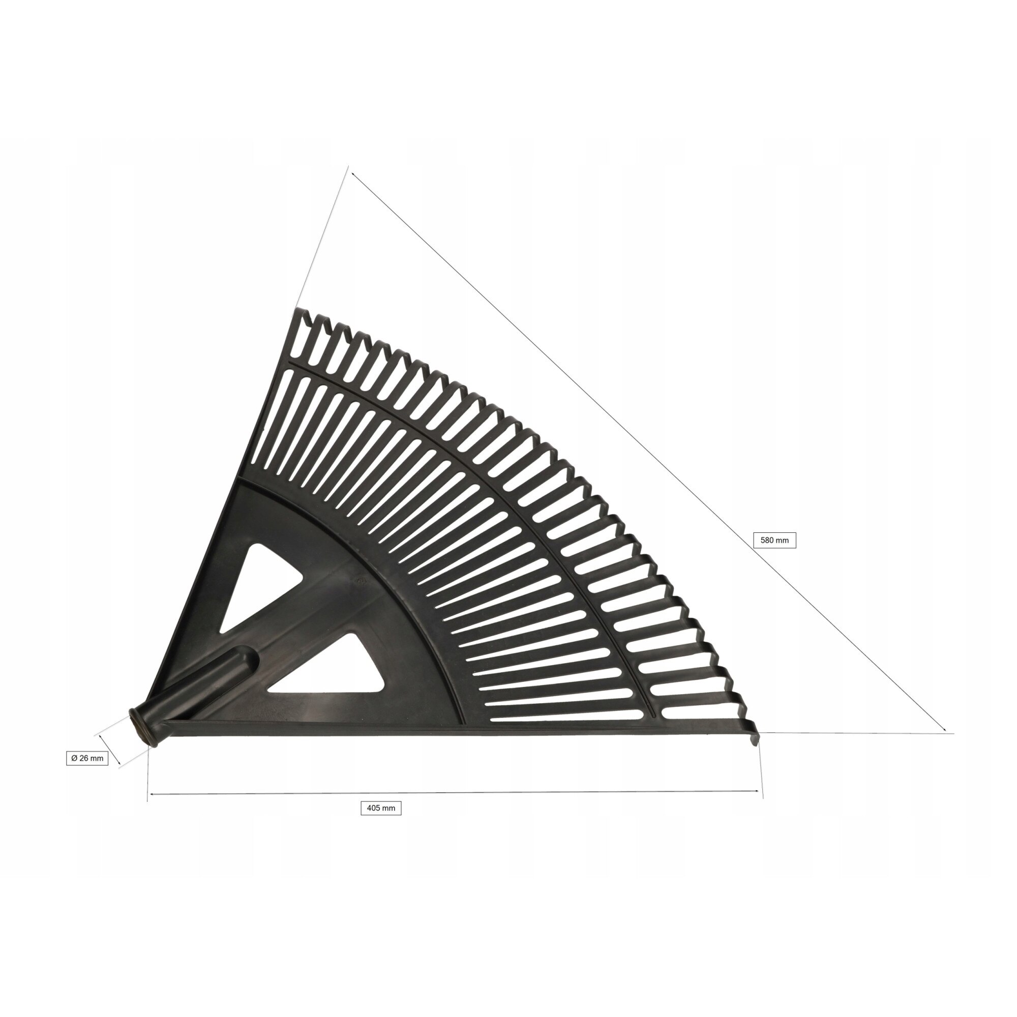 Grebla frunze Kotarbau, Plastic, 580 mm, Negru - eMAG.ro
