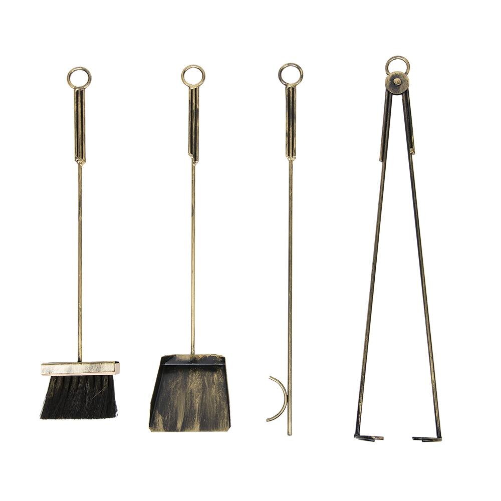 Set semineu 5 elemente, Metal, Auriu - eMAG.ro