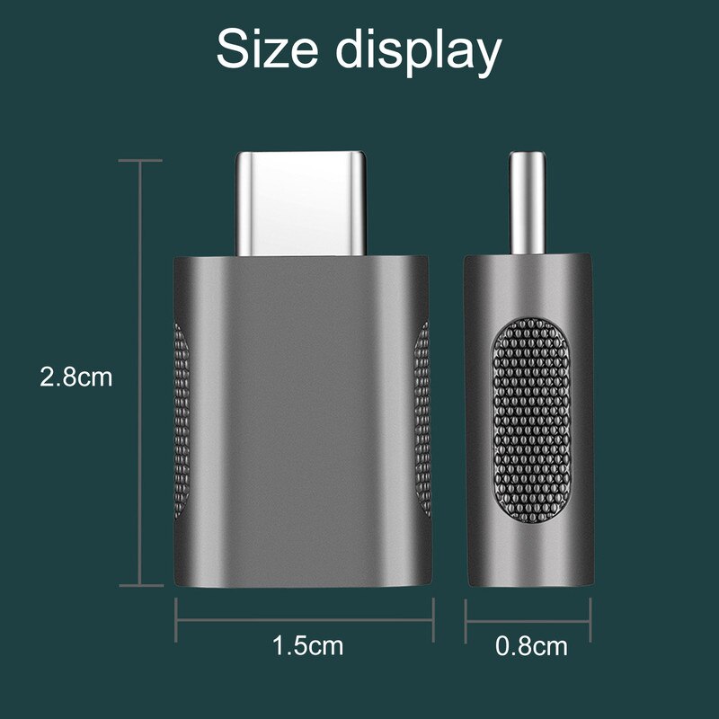 Set 2 Adaptor telefon, CeruleTree, Aliaj, USB-C/USB, Argintiu - eMAG.ro