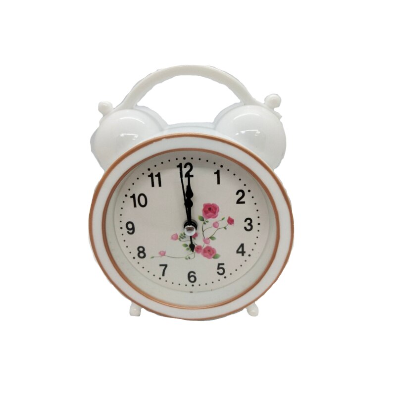 Ceas desteptator de masa, Design modern, Alb - eMAG.ro