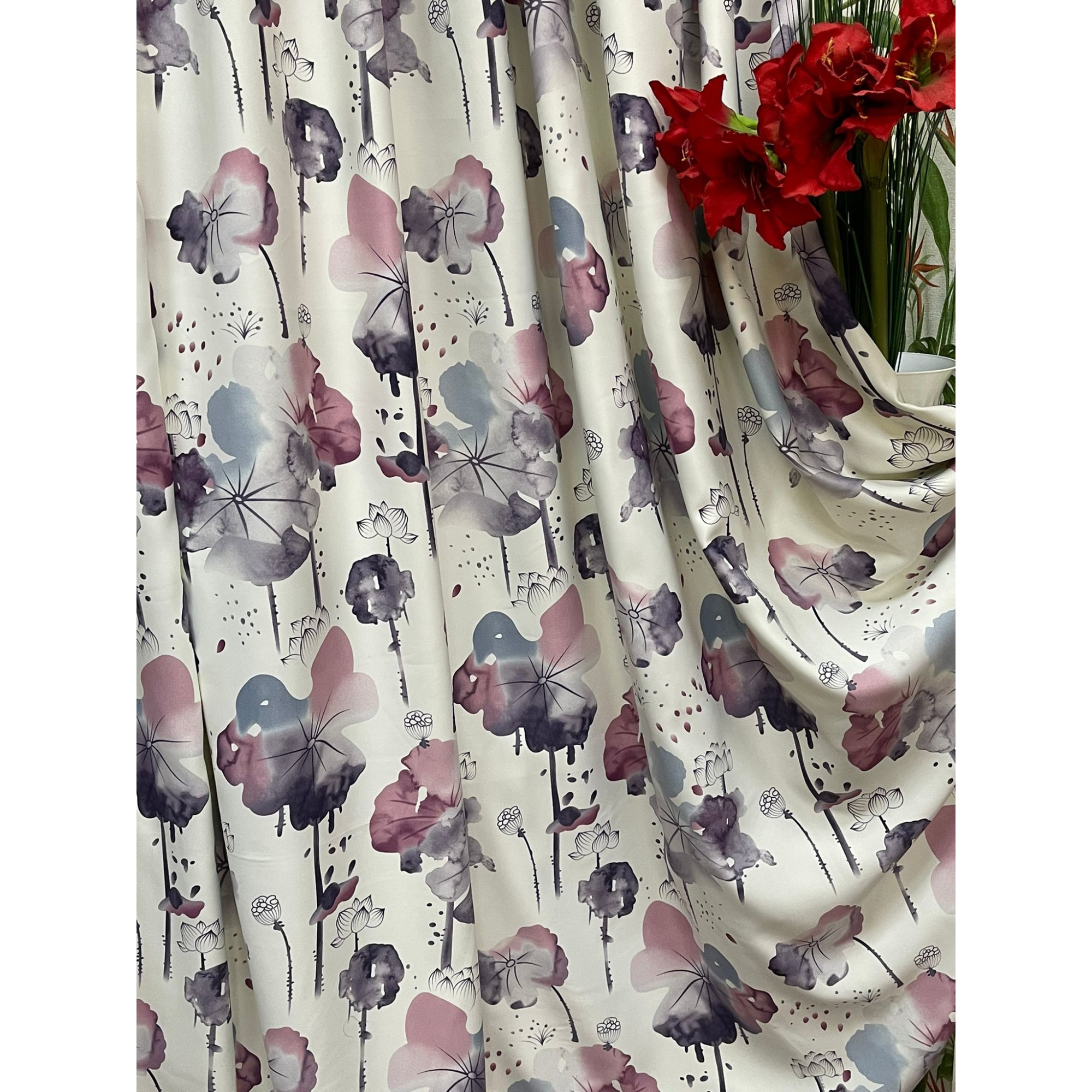 Set draperii culoare mov deschis, colectia "Spring in Atlantida by Liz ...