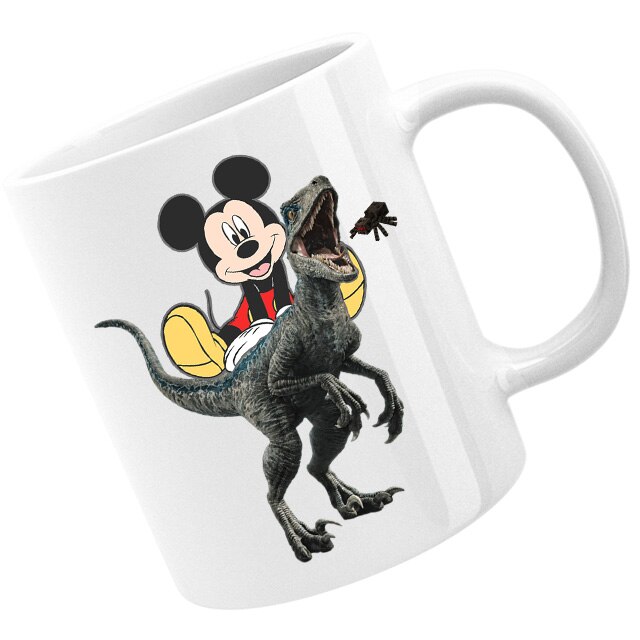Bögre Jurassic Park Mickey Mouse Minecraft Spider Eat Fehér 330 Ml Emaghu