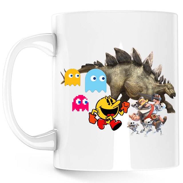 Bögre Jurassic Park Clash Royale Pac Man Stegosaurus Tyrannosaurus ...