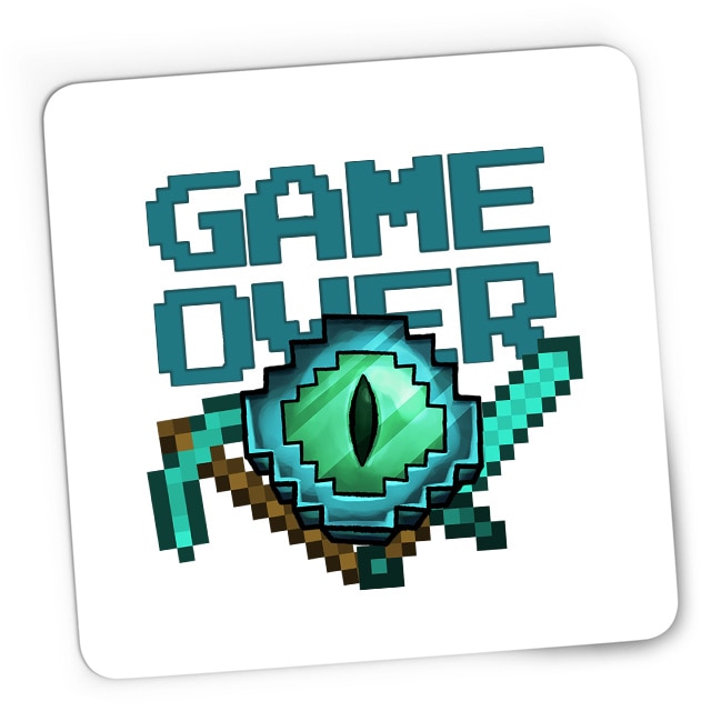 Gaming Egérpad Minecraft Game Over Diamond Tools, 21x19 cm - eMAG.hu