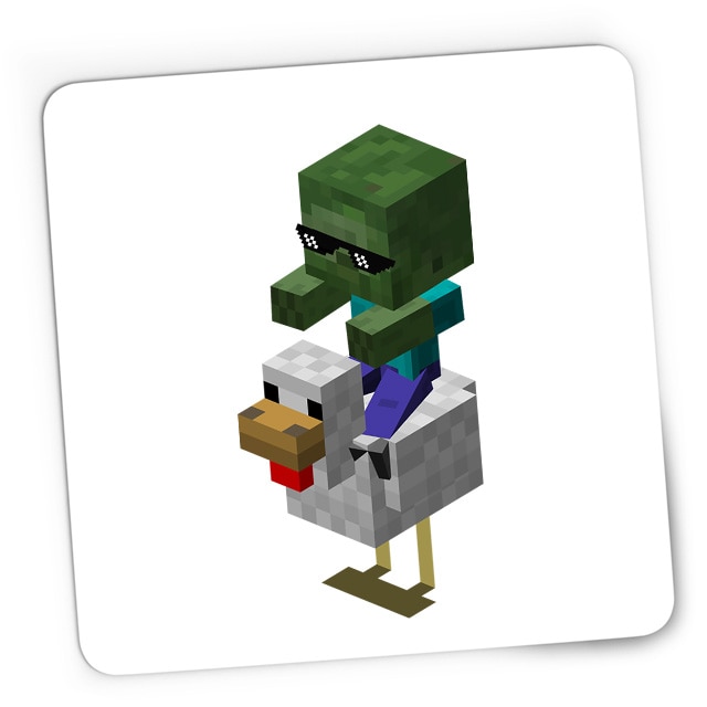 Gaming Egérpad Minecraft Mini Zombie Ride Chicken, 21x19 cm - eMAG.hu