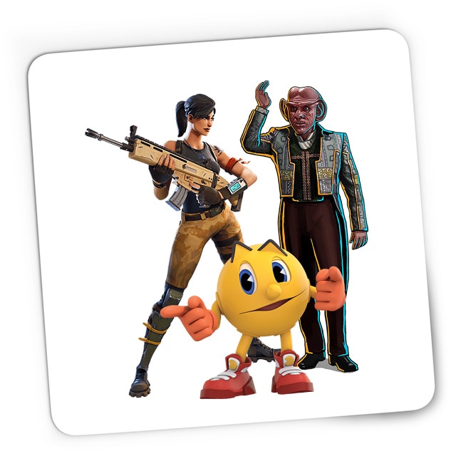 Gaming Egérpad Fortnite Pacman Star Trek Gameplay Survival, 21x19 cm ...