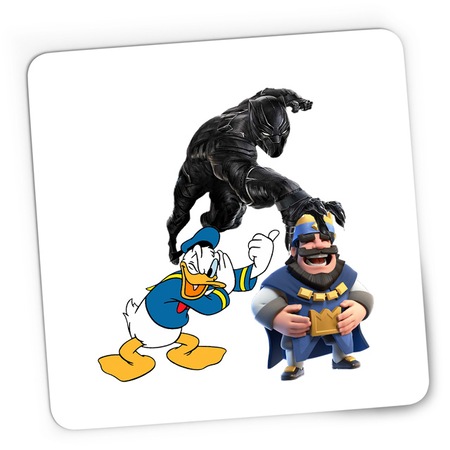Gaming Egérpad Black Panter Donald Duck Brawl Stars King, 21x19 cm ...