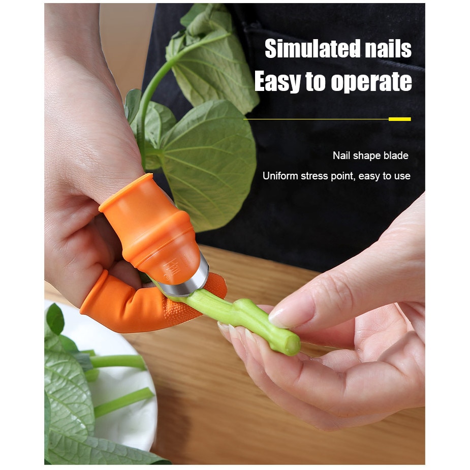 Degetar cu Lama pentru Taiat si Curatat Legume si Fructe, Compatibil ...