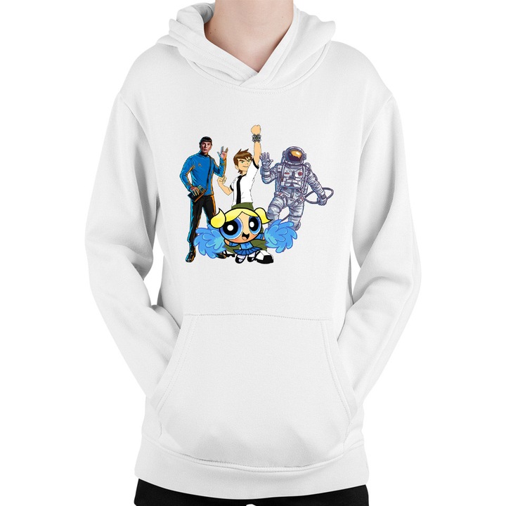 Hanorac Copii Ben10 Nasa Astronaut Star Trek Bubble, alb, marime 116 ...