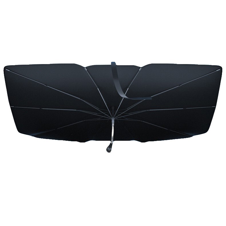 Parasolar auto, WALALLA, Stil umbrela, 140x80 cm, Negru - eMAG.ro