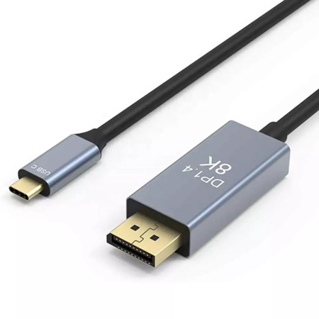 Кабел USBC Displayport DP1.4, 8K 60Hz, 1.8m USB 3.1 Type C Thunderbolt ...