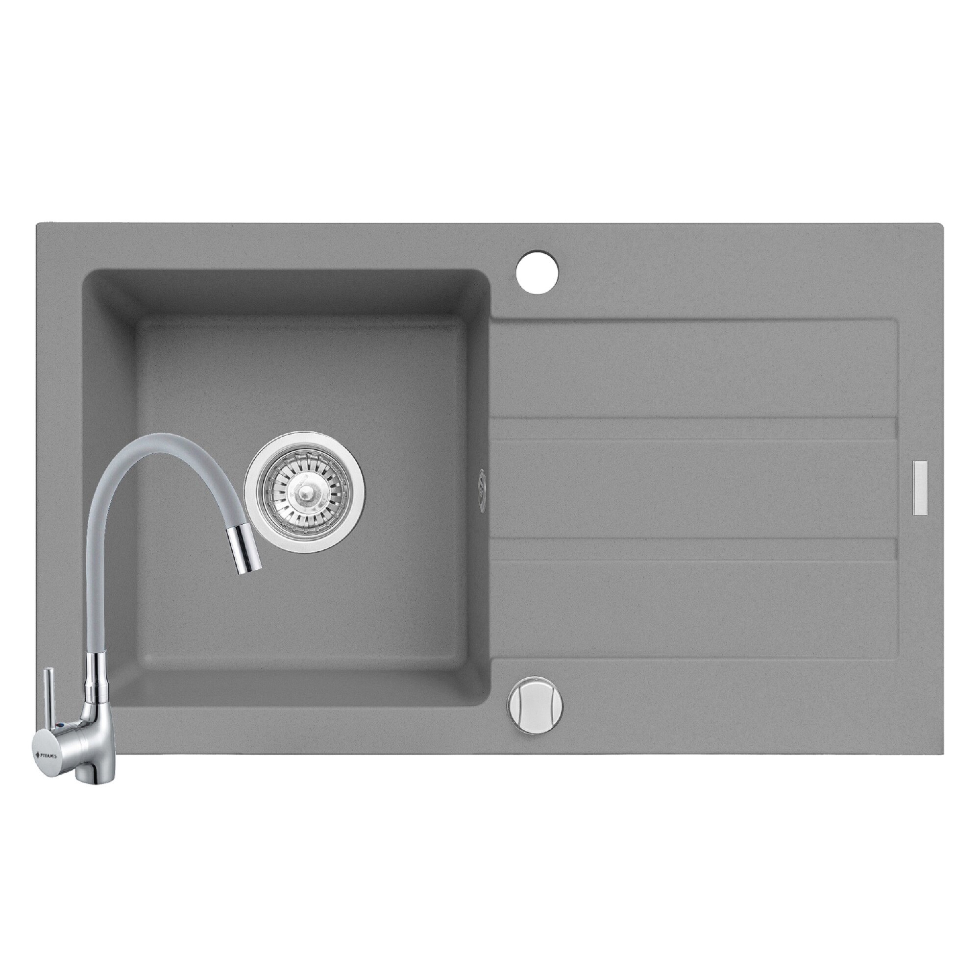 Pachet chiuveta si baterie Pyramis Next, 760x440mm, adancime 170mm ...