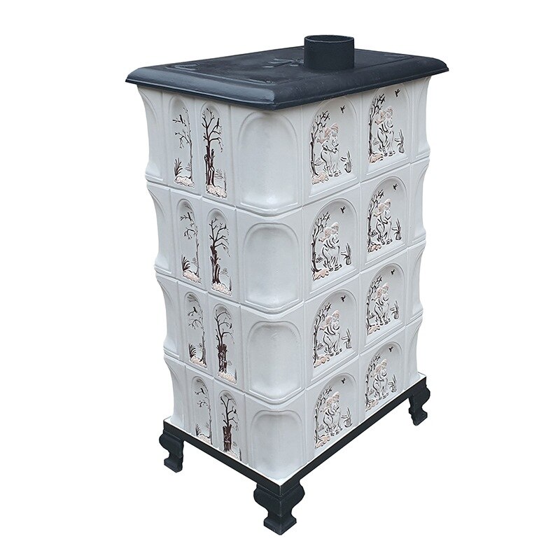 Soba portabila Romane, Teracota Medias, Anotimp Iarna, 66 x 44 x 114 cm ...