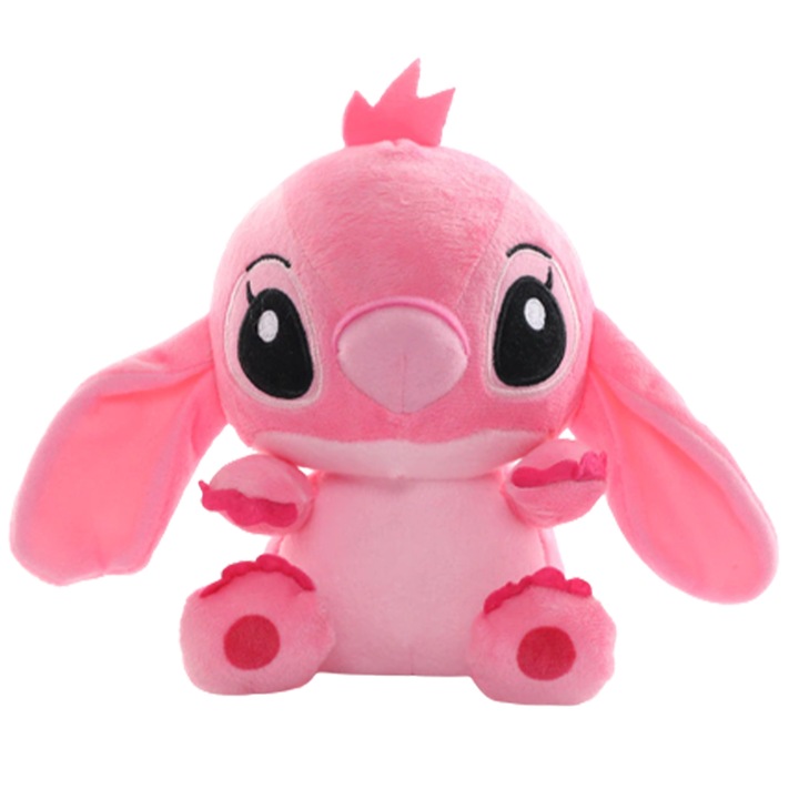Jucarie De Plus Zenuk - Stitch, Personaj Din Lilo & Stitch, 25 Cm, Roz ...