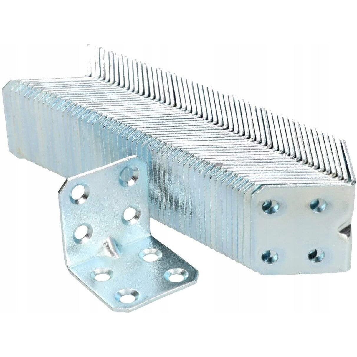Set 100 coltare metalice mobilier, Kotarbau, 30x30x30 mm, Argintiu ...