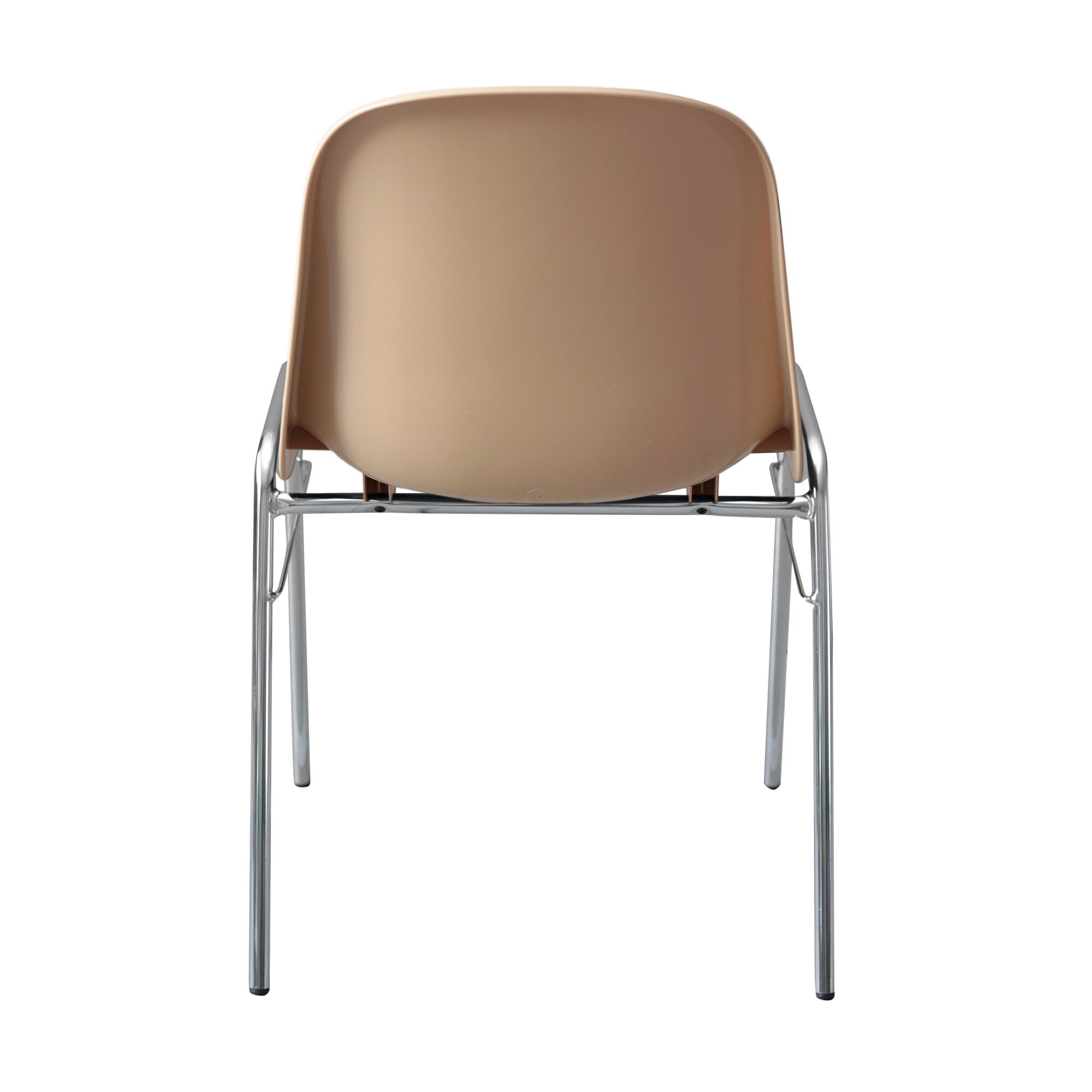 Scaun de vizitator Beta, cadru cromat, polipropilena, bej - eMAG.ro