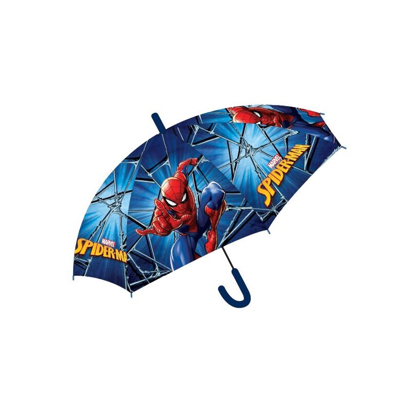 Umbrela automata, Spider Man, Marvel, bleumarin, 60 cm - eMAG.ro