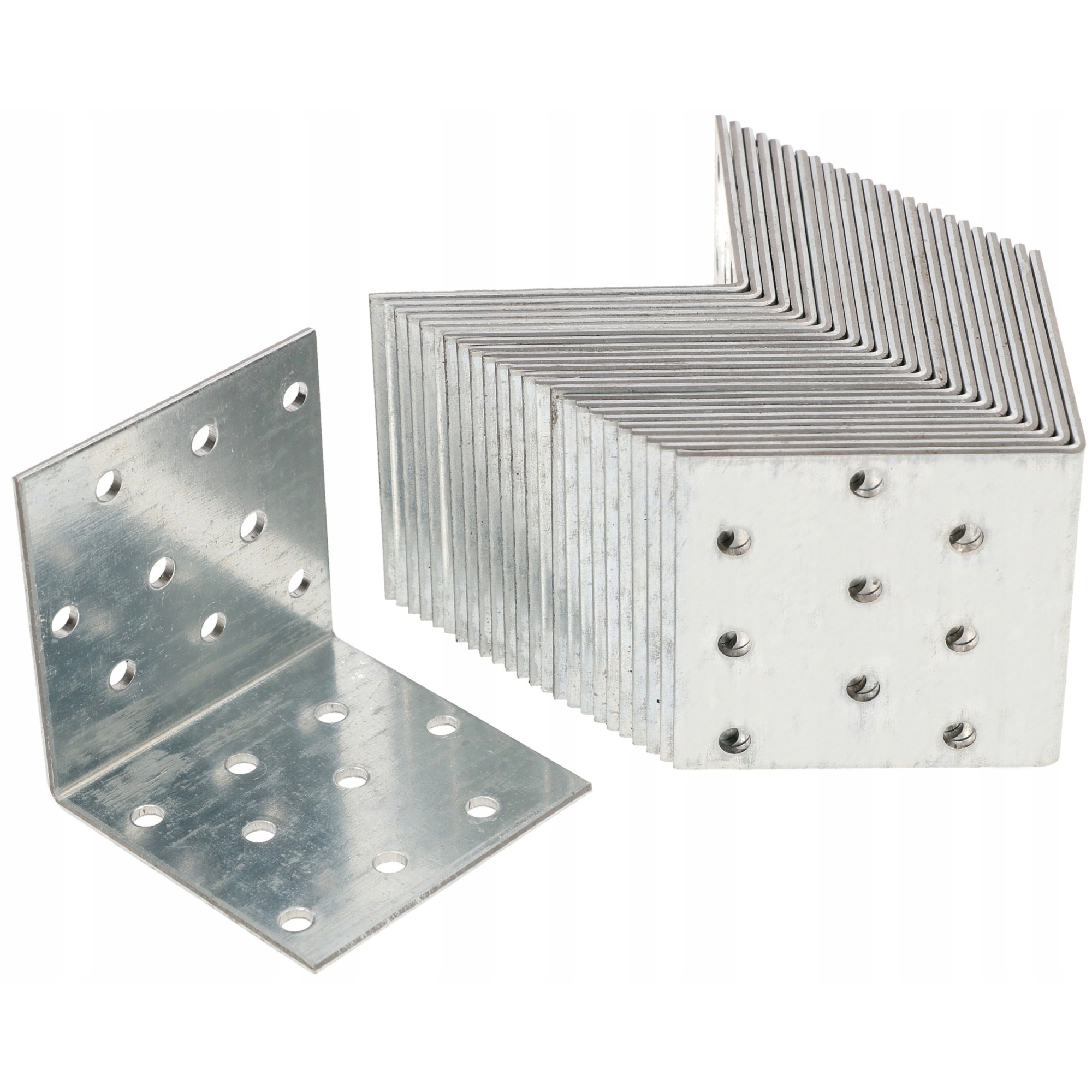 Set 25 coltare metalice mobilier, Kotarbau, 60x60x60 mm, Argintiu - eMAG.ro