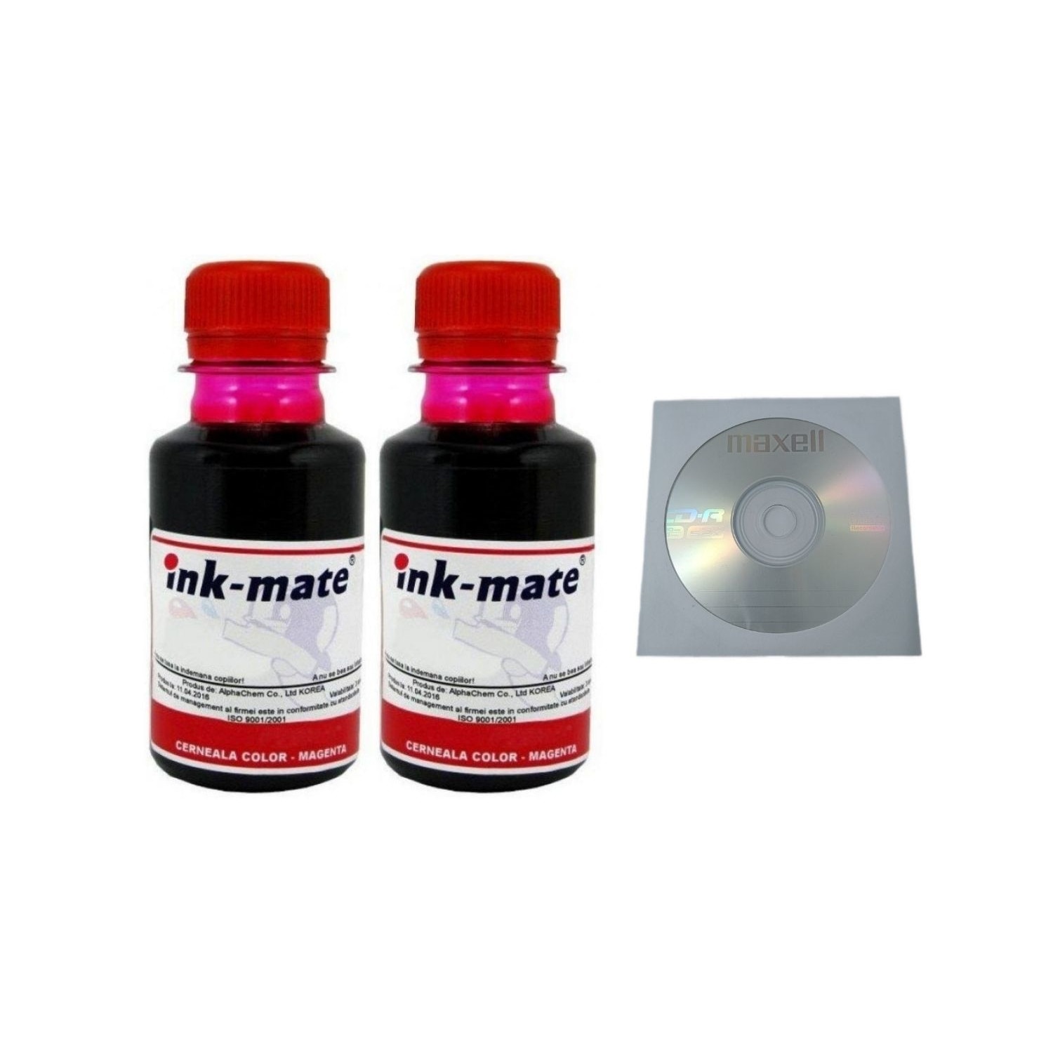 Set Flacon Cerneala Ink-Mate Compatibil Canon 2x100ml GI-46M Magenta ...