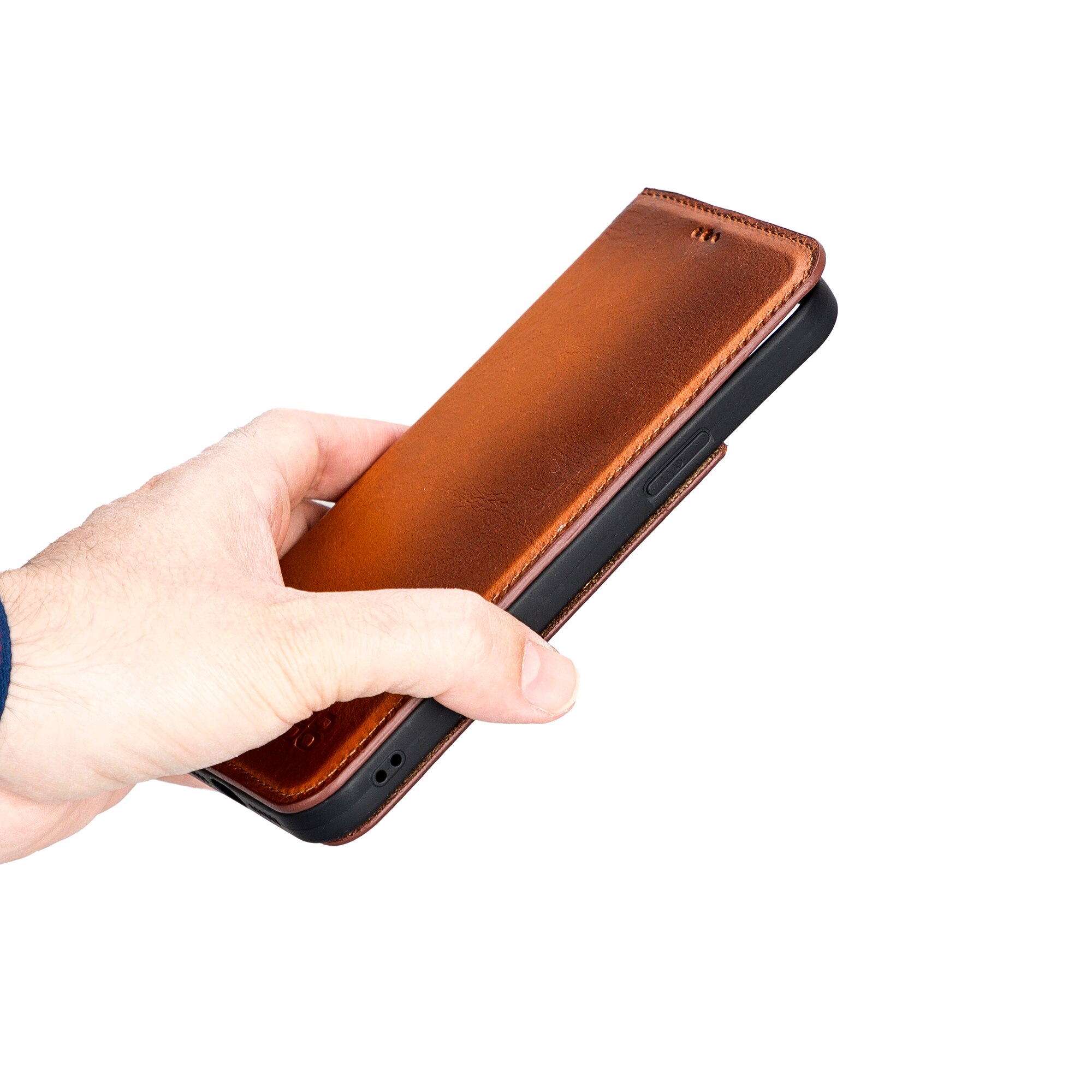Husa slim pentru iPhone 14 Pro, Bouletta Brooks, din piele naturala ...